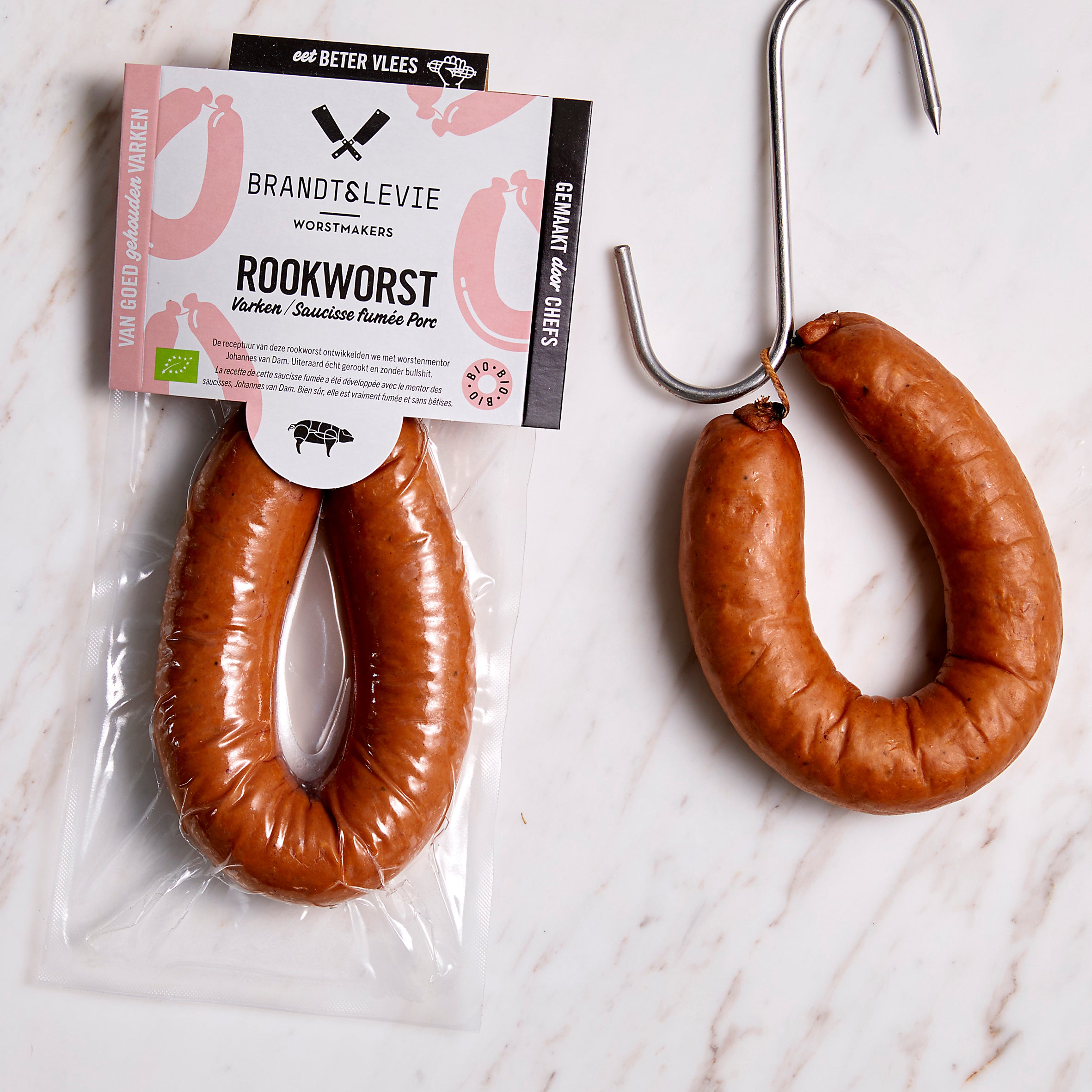 Rookworst Varken – Brandt & Levie - Worstmakers